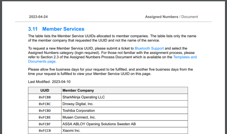 【実例から学ぶ】Bluetoothの16-bit UUIDsの取得方法 | 株式会社ムセンコネクト