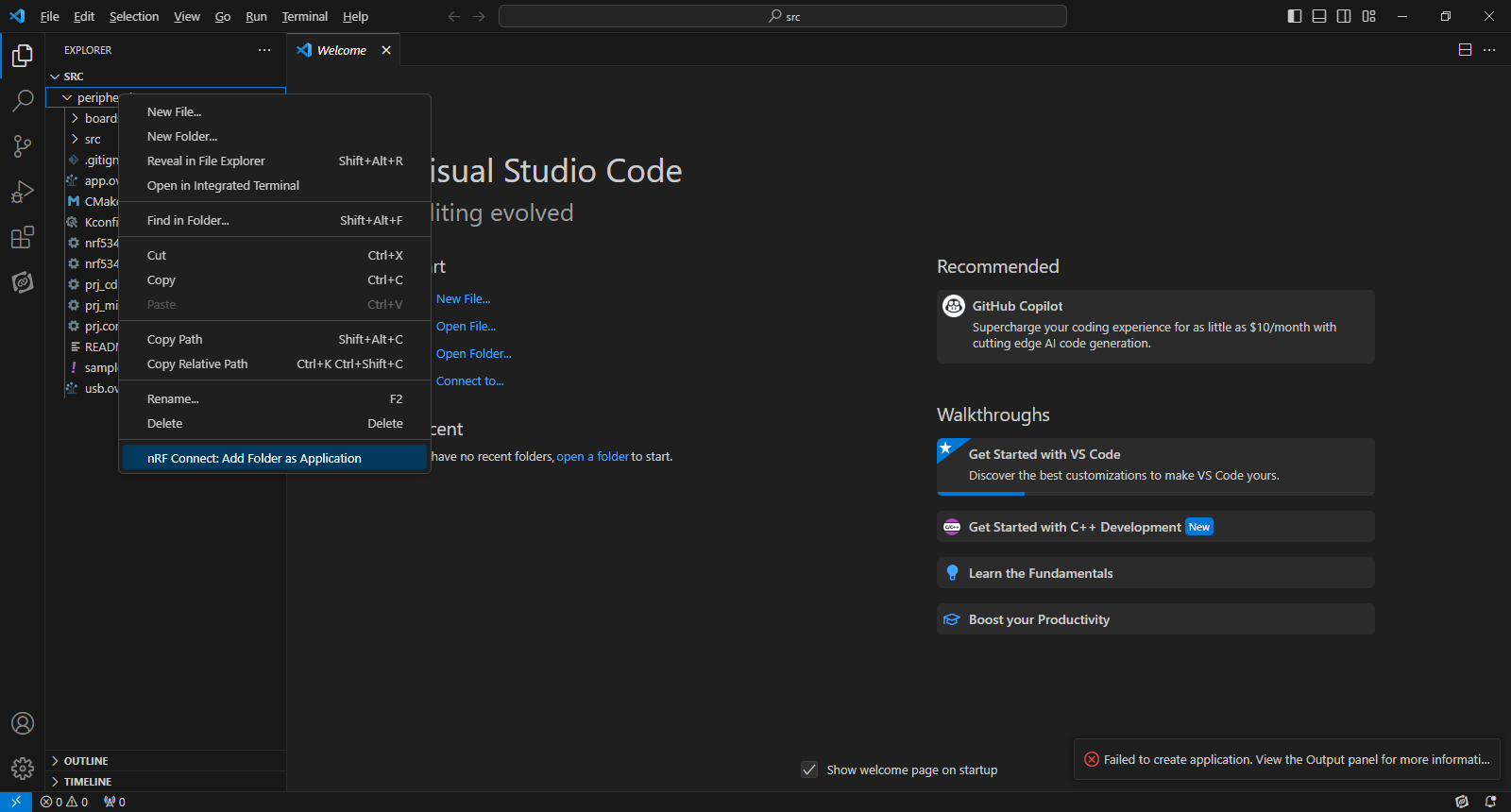 Nrf Connect Sdkncsで動かすnordic Nrf5340モジュール開発キットの使い方②プロジェクトの作成とビルド編
