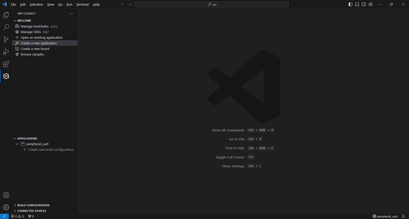 Nrf Connect Sdkncsで動かすnordic Nrf5340モジュール開発キットの使い方②プロジェクトの作成とビルド編 株式会社ムセンコネクト